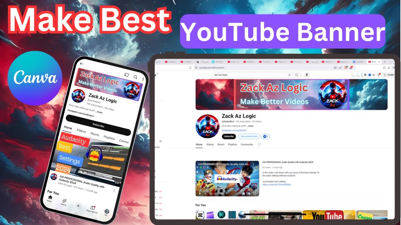 how to make a YouTube banner that looks excellent on all devices ...