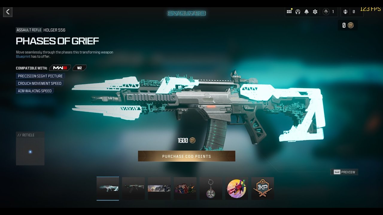 NEW EVOLVED WEAPON BLUEPRINT AVAILABLE IN CALL OF DUTY MODERN WARFARE 3 ...