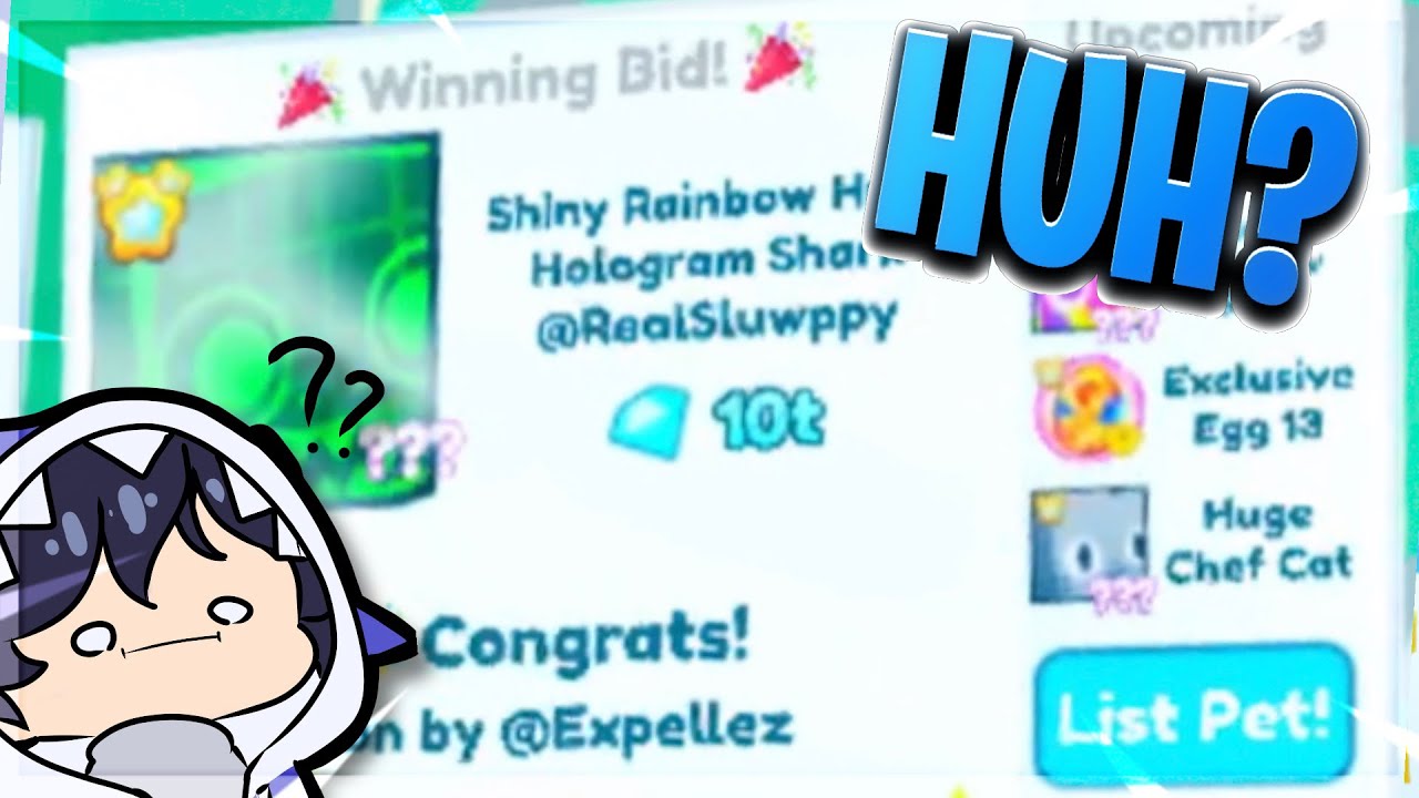I Sold My Shiny Rainbow Huge For 10T Gems In Pet Simulator X… - YouTube