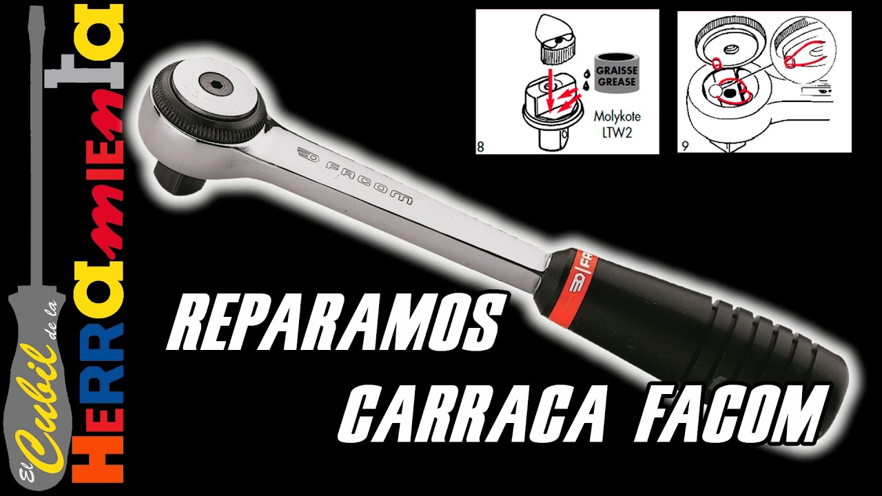 DEVOLVER A LA VIDA VIEJA CARRACA FACOM CON KIT DE REPARACION - YouTube