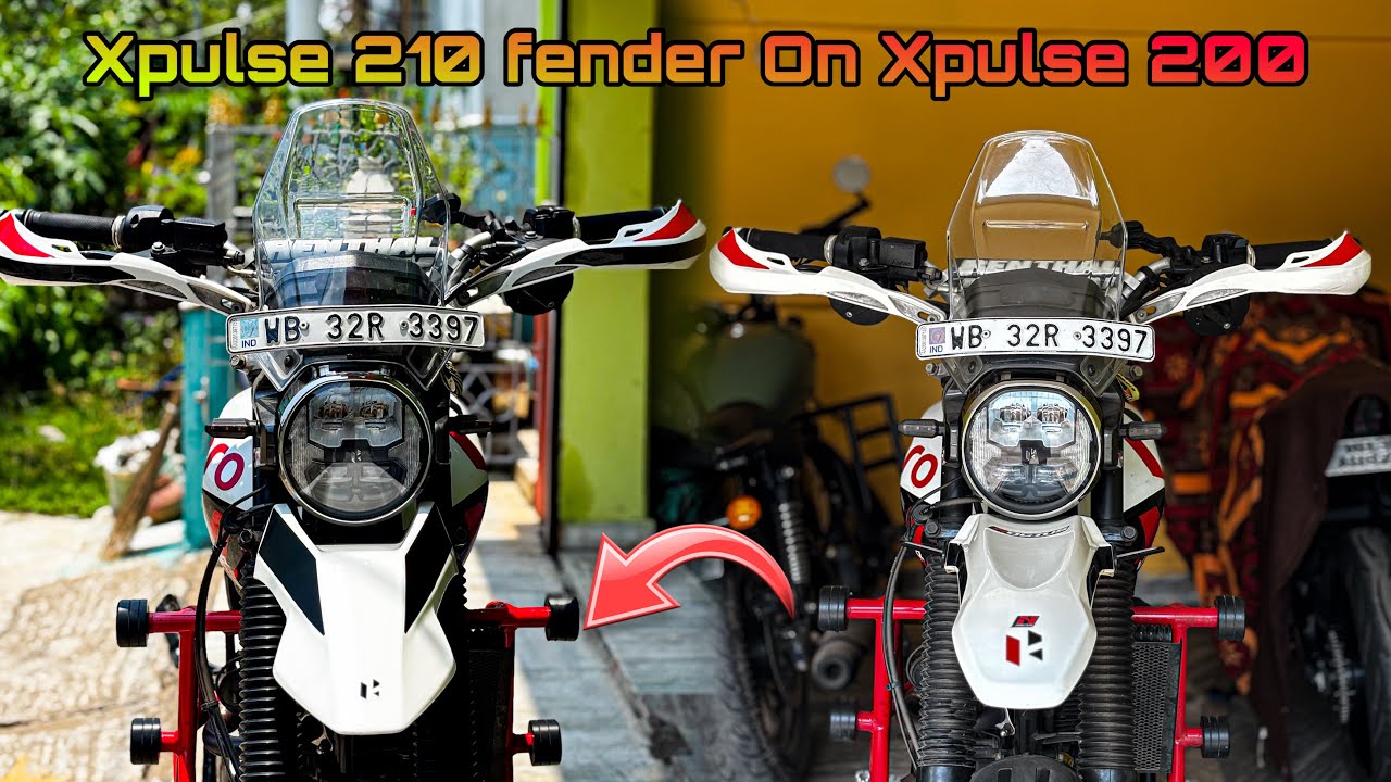 hero Xpulse 210 Fender installed in Xpulse 200😍looks awesome 🤩 Full ...
