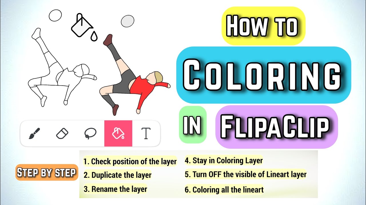 How to Coloring in FlipaClip - YouTube