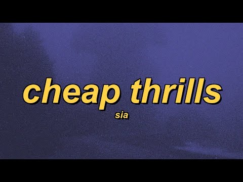 Sia - Cheap Thrills (ft. Sean Paul) (slowed + reverb + lyrics)