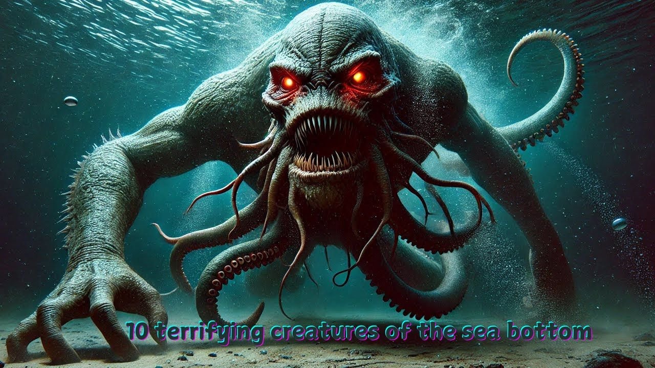 10 terrifying creatures of the sea bottom - YouTube