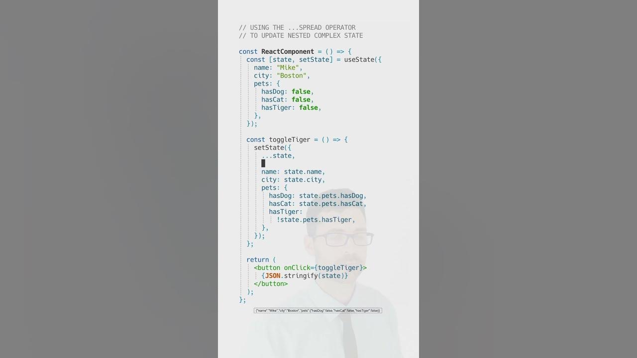 Updating React Js Nested State Objects Youtube
