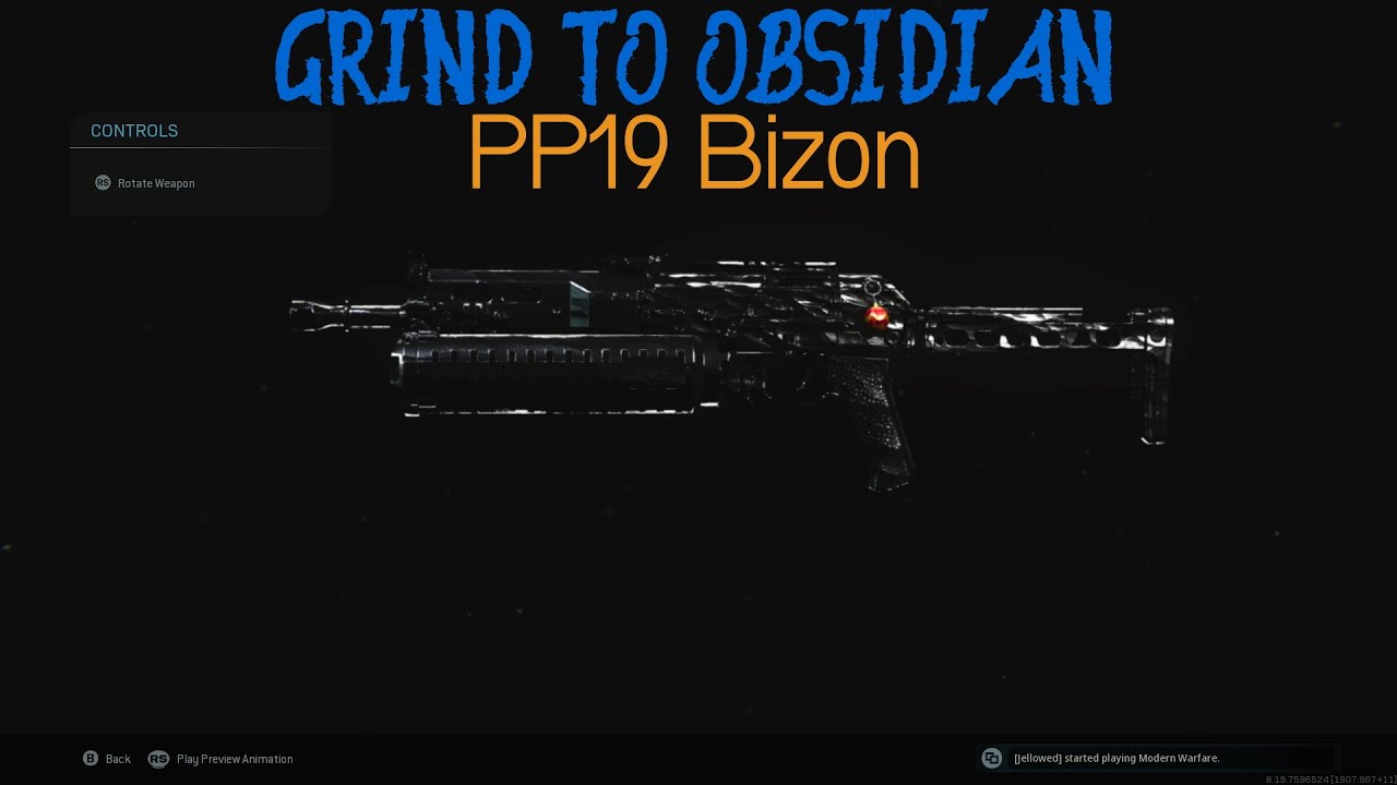 Grind To Obsidian - PP19 Bizon (MW) - YouTube