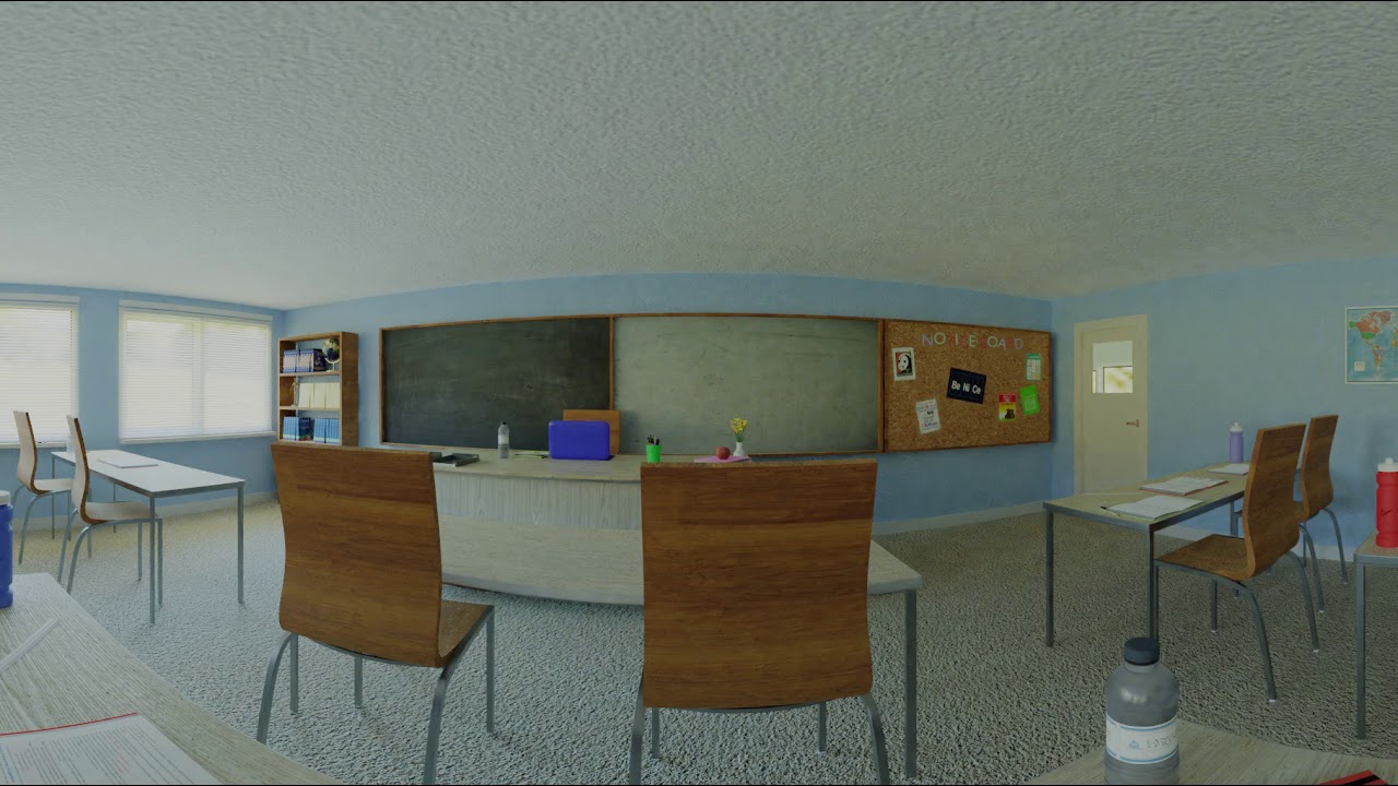 Finished Classroom 360 Scene (Students View) - YouTube