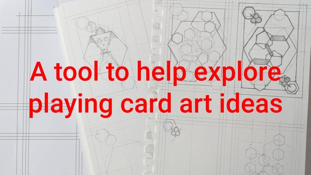 Faster iteration on my playing card art project using a template - YouTube