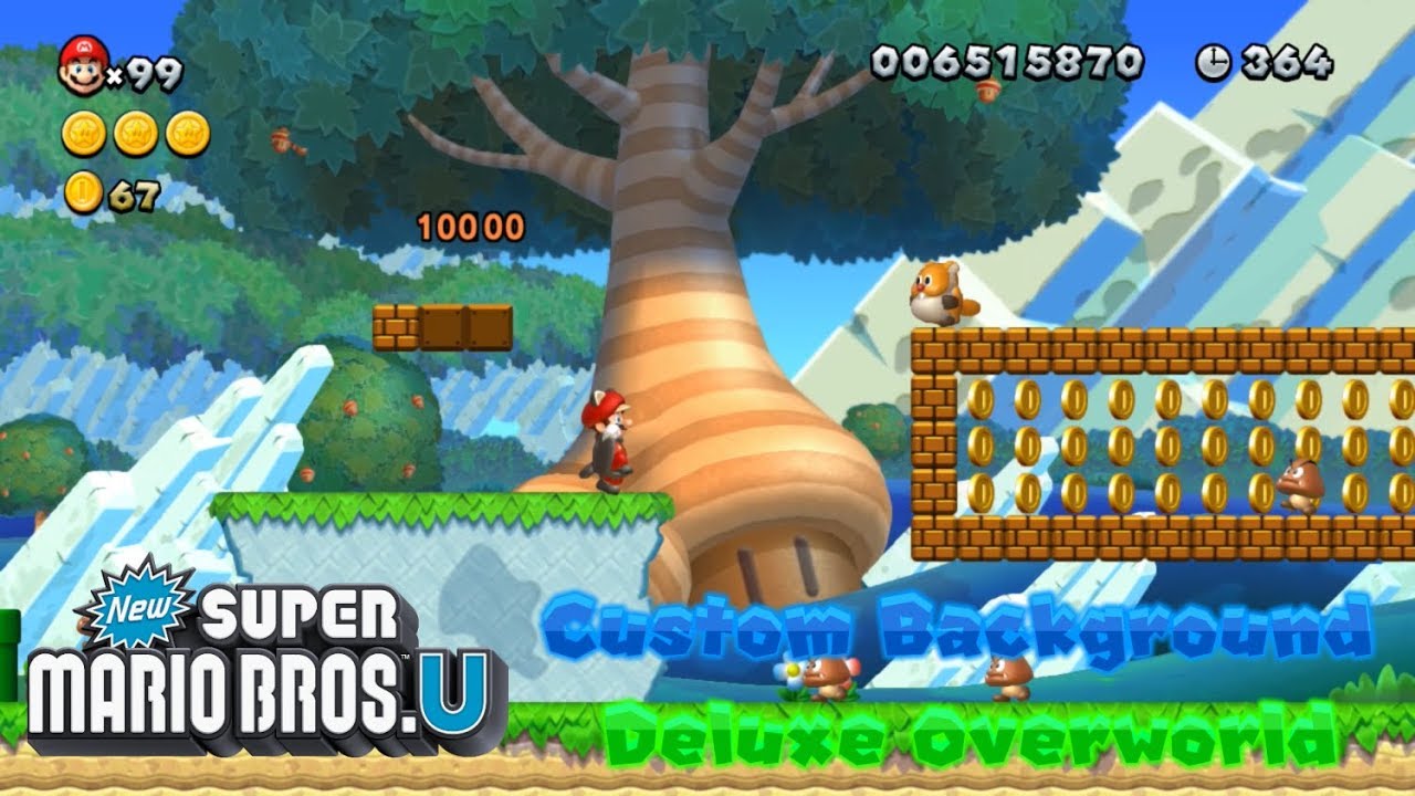 NSMBU Custom BG: DX Overworld Background - YouTube