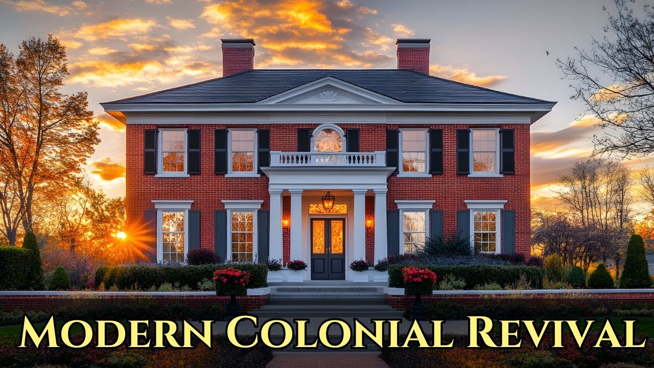 Modern Colonial Revival Homes Architecture Designs Timeless Elegance ...