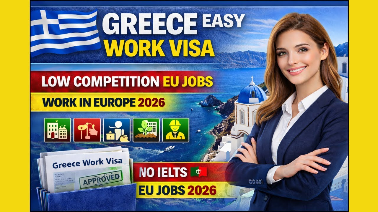 Greece Work Visa 2026 🇬🇷 | Easy Entry Jobs | Low Competition EU Work ...