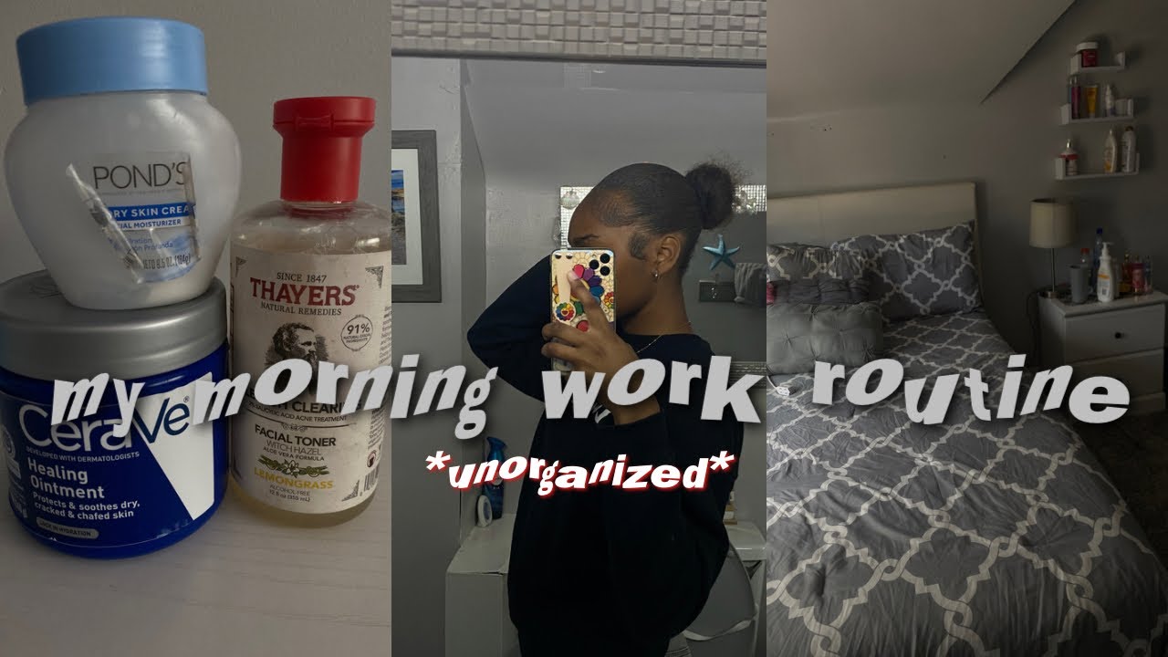 my chaotic work morning routine !! - YouTube
