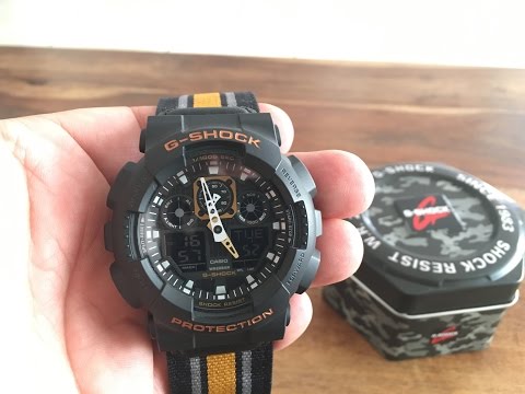 Casio G-SHOCK Unboxing (model GA-100MC-1A4DR)
