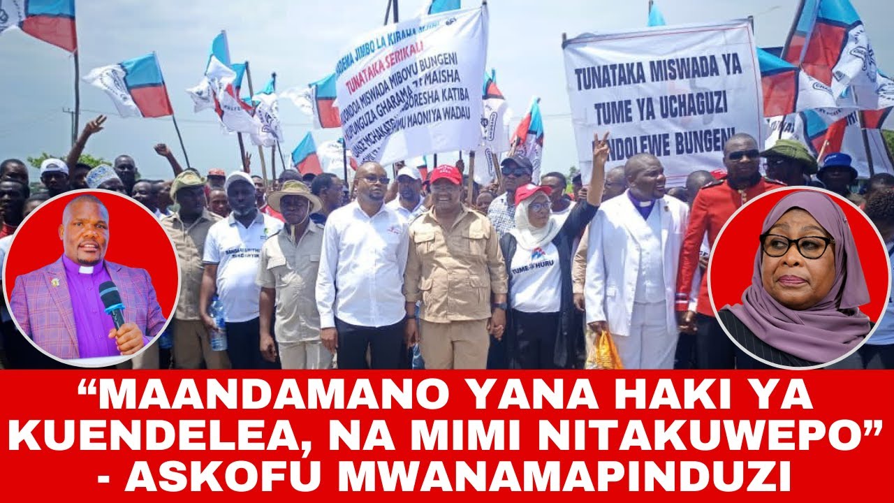 NITAKUWEPO KWENYE MAANDAMANO YOTE| ASKOFU MWANAMAPINDUZI - YouTube