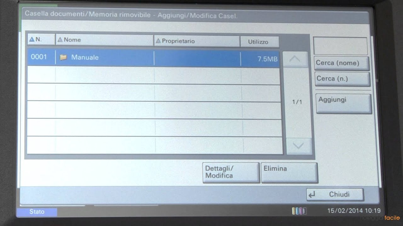 noleggia-facile presenta funzioni casella personalizzata utax 3005ci ...