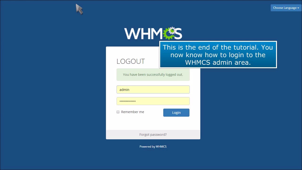 How to Login to WHMCS Admin Area - YouTube
