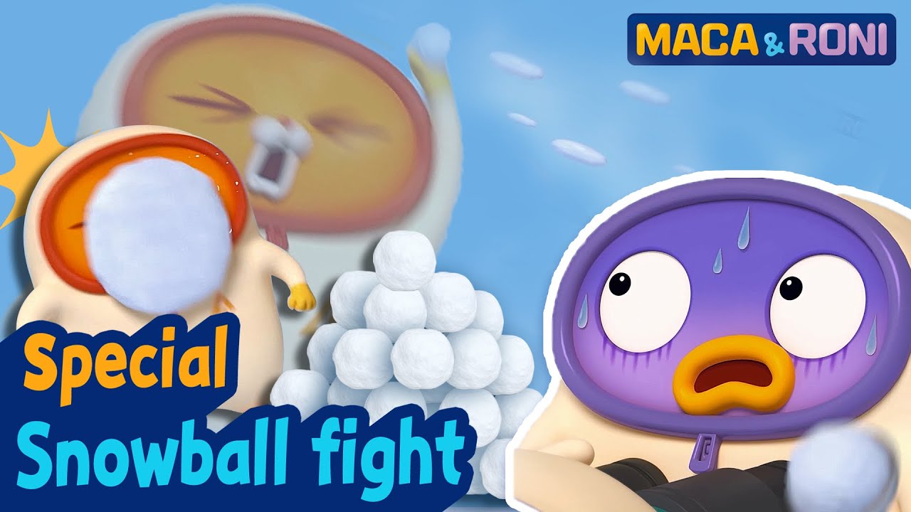 [MACA&RONI] ★Special★ Snowball Fight | Macaandroni Channel - YouTube