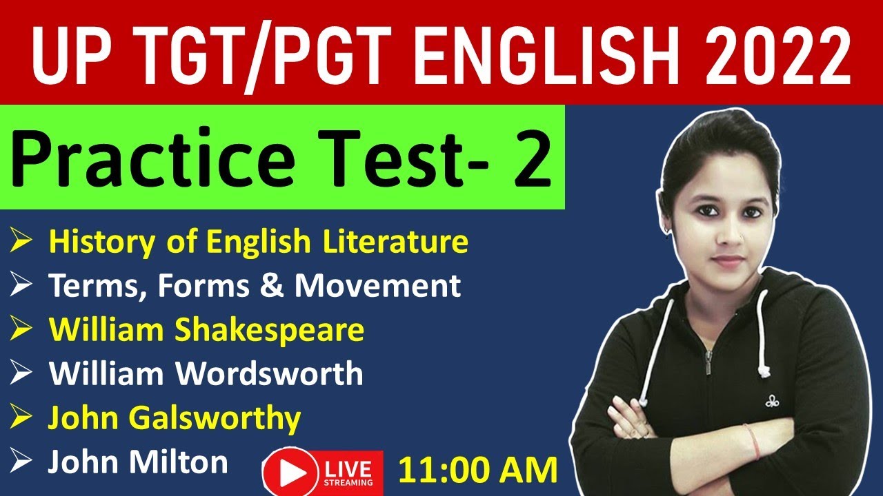 TGT ENGLISH LITERATURE PRACTICE SET | TGT PGT ENGLISH PRACTICE PAPER ...