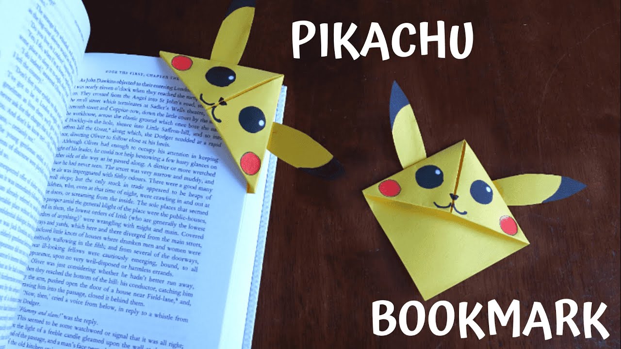 Pikachu Bookmark || Easy DIY Craft Tutorial - YouTube