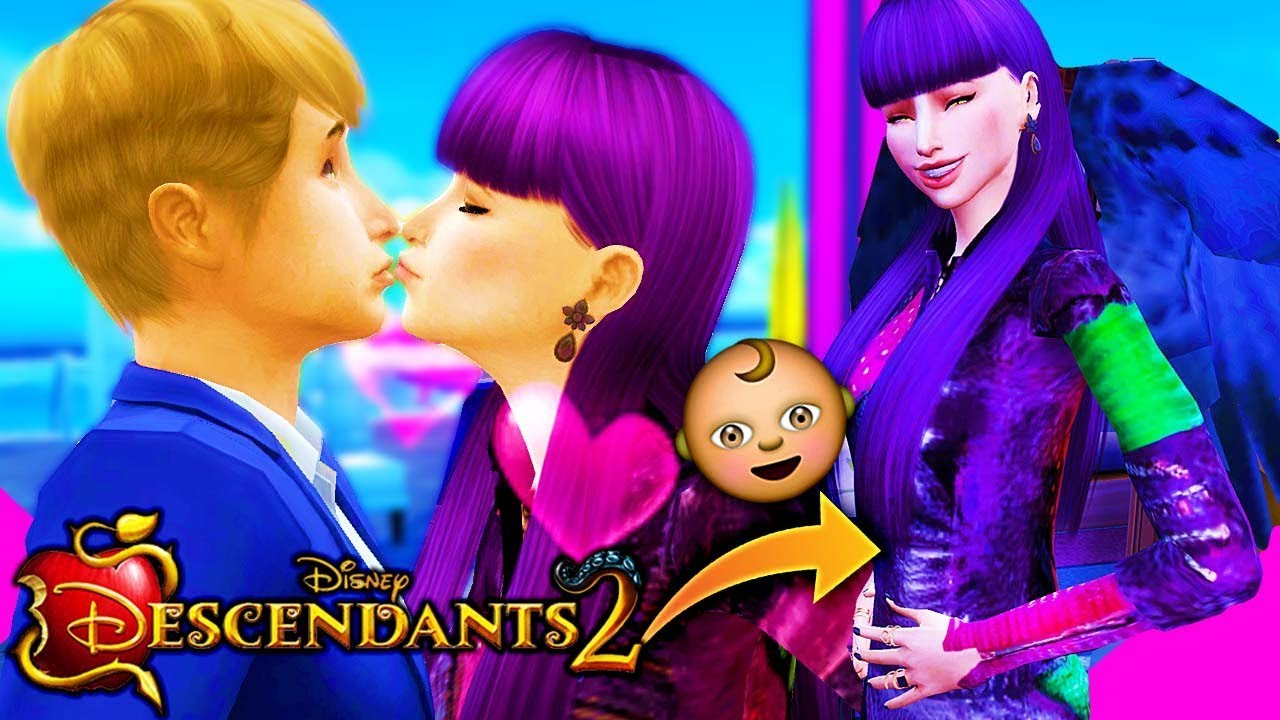DESCENDANTS 2 Sims 4 👶💕 MAL'S NEW ARRIVAL! 👶💕 Disney's Descendants ...