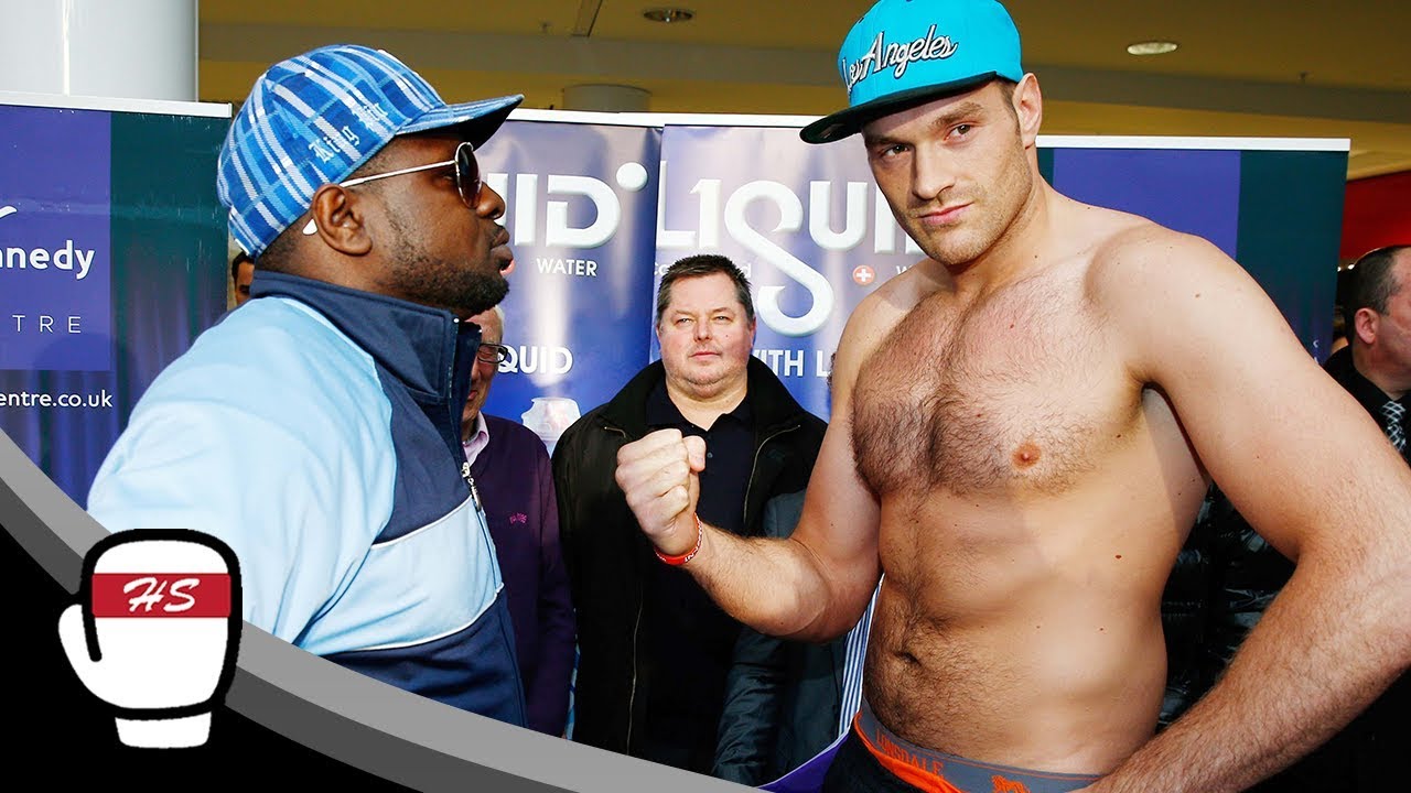 Highlights: Tyson Fury and Kevin Johnson Weigh In - YouTube