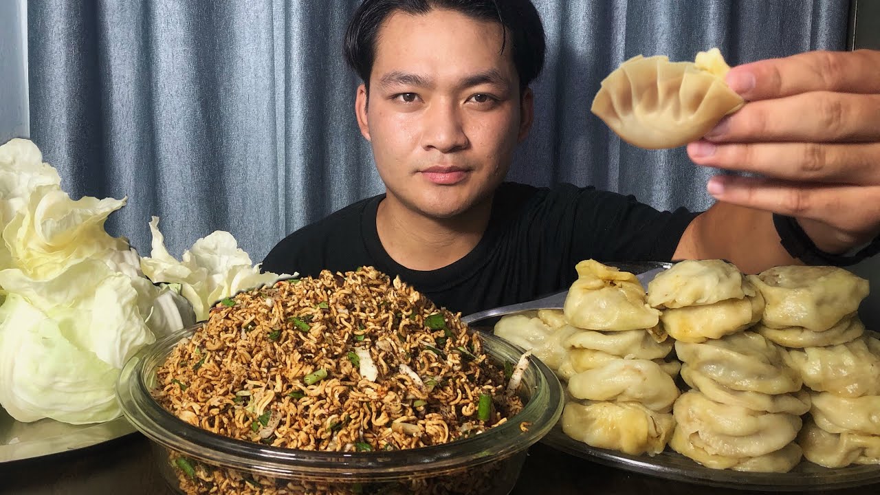 MUKBANG FOR THE FIRST TIME (SPICY MIMI SINGJU & DUMPLING) || Manipur ...
