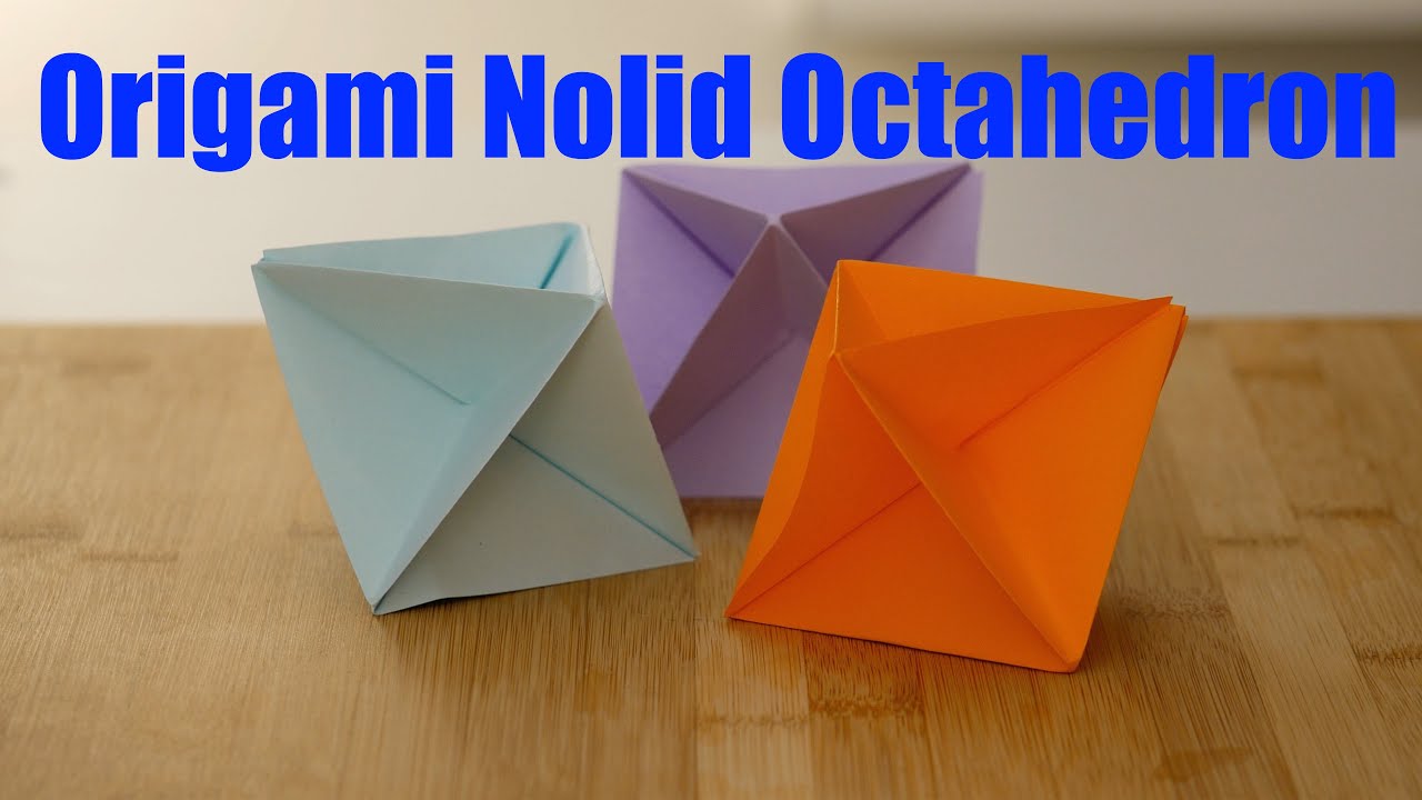 Nolid octahedron, watch & DIY - YouTube