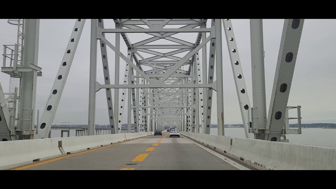 Driving Across The Chesapeake Bay Bridge in Annapolis, Maryland - YouTube