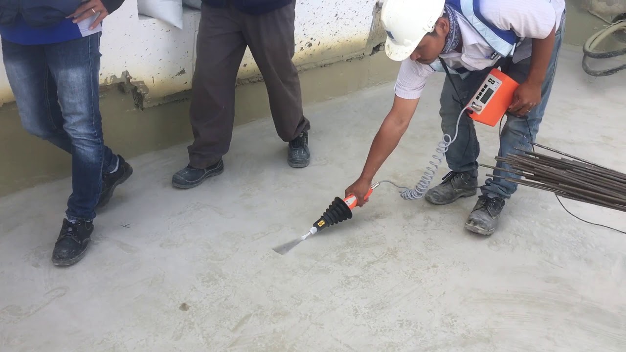 Kỹ thuật thi công - Spark Test for Polyurethane waterproofing - YouTube