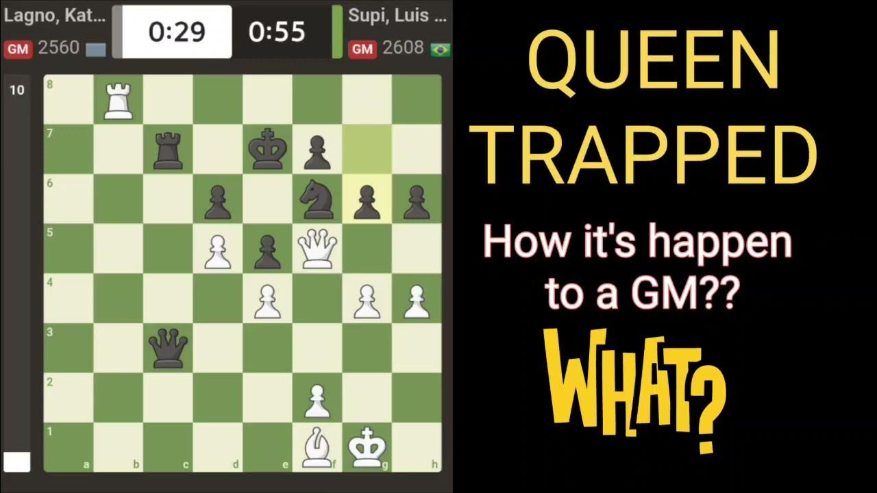 How to trapped your opponent Queen! Pro Chess League 2023! GM Lagno vs ...