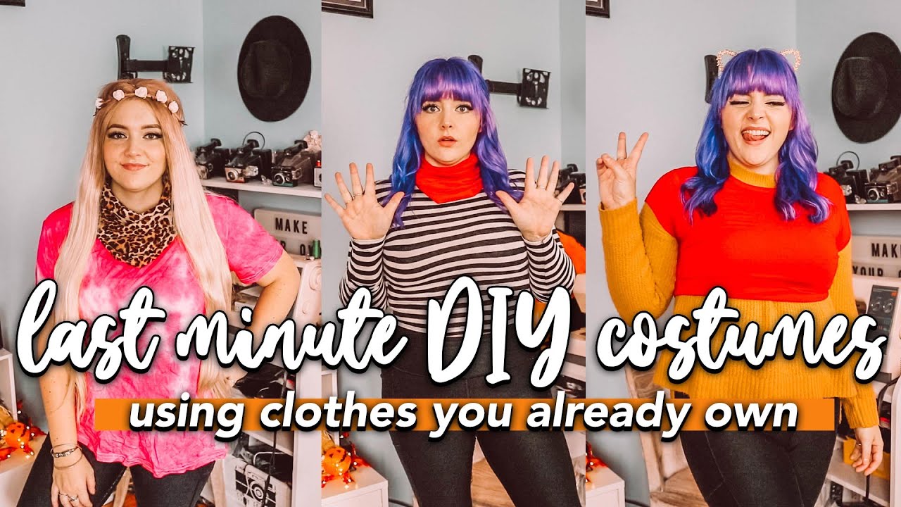 Last Minute DIY Costume Ideas Using Clothes I Already Own YouTube Last Minute DIY Costume Ideas Using Clothes I Already Own YouTube