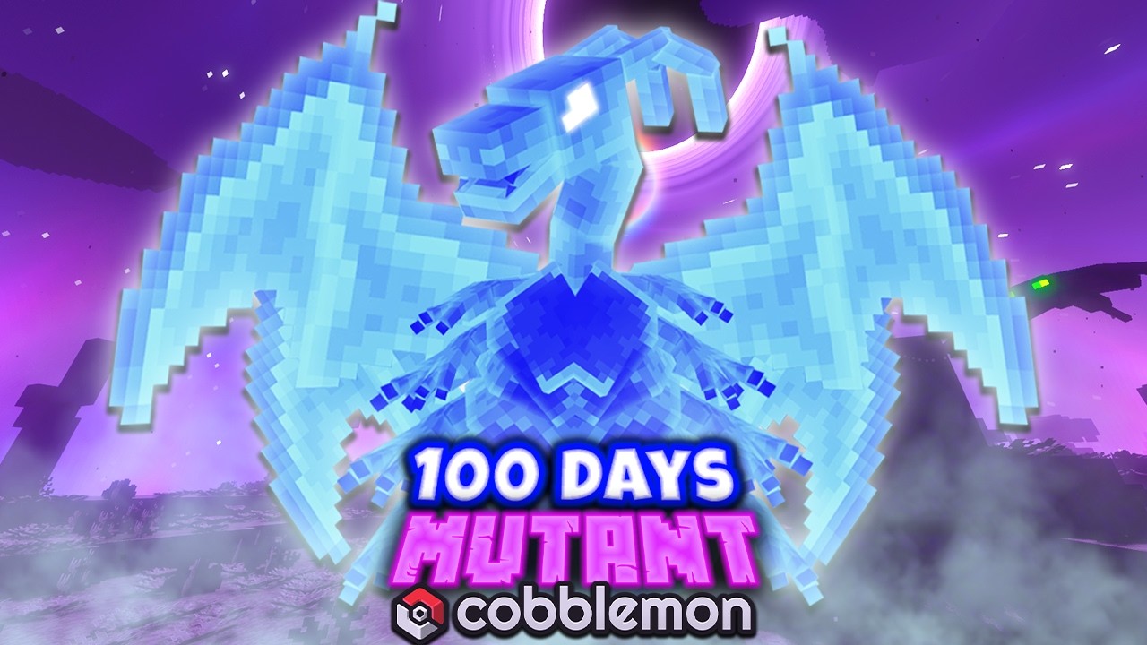 We Survived 100 DAYS with MUTANT POKEMON in Cobblemon - YouTube