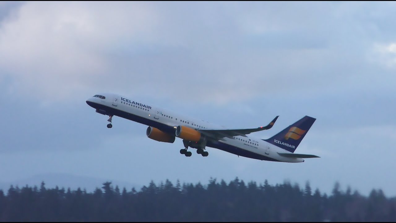 4K| Icelandair Boeing 757 And Planes at Seattle, WA SEA! - YouTube