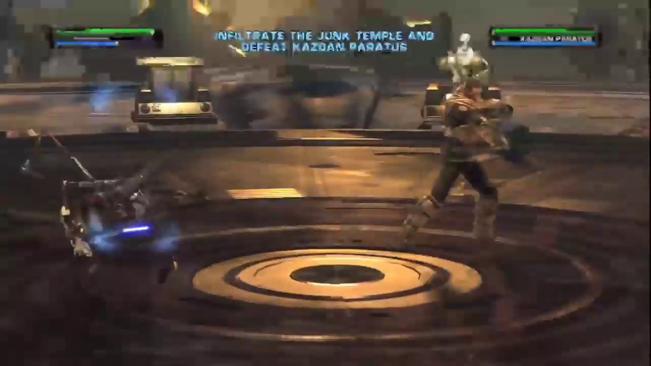 Star Wars The Force Unleashed 27 - Battle at Junk Temple - YouTube