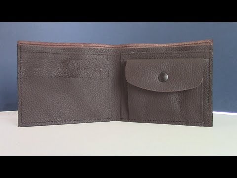 A Basic Leather Wallet - Leather art-Upholstery - YouTube