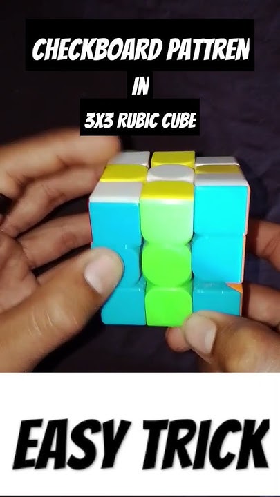 checkboard pattern in 3x3 rubic cube | easy trick | rubic cube - YouTube