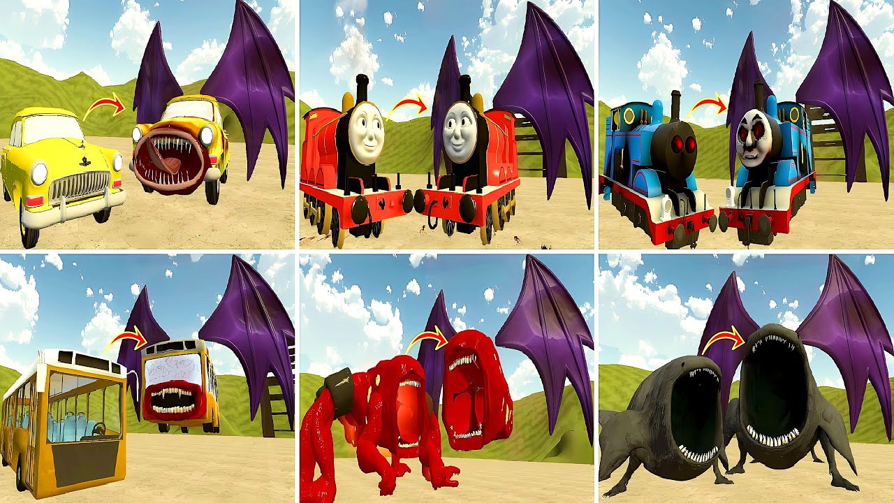 EVERYTHING TURNED INTO MONSTERS | THE BLOOP, THOMAS EATER, CAT EATER ...