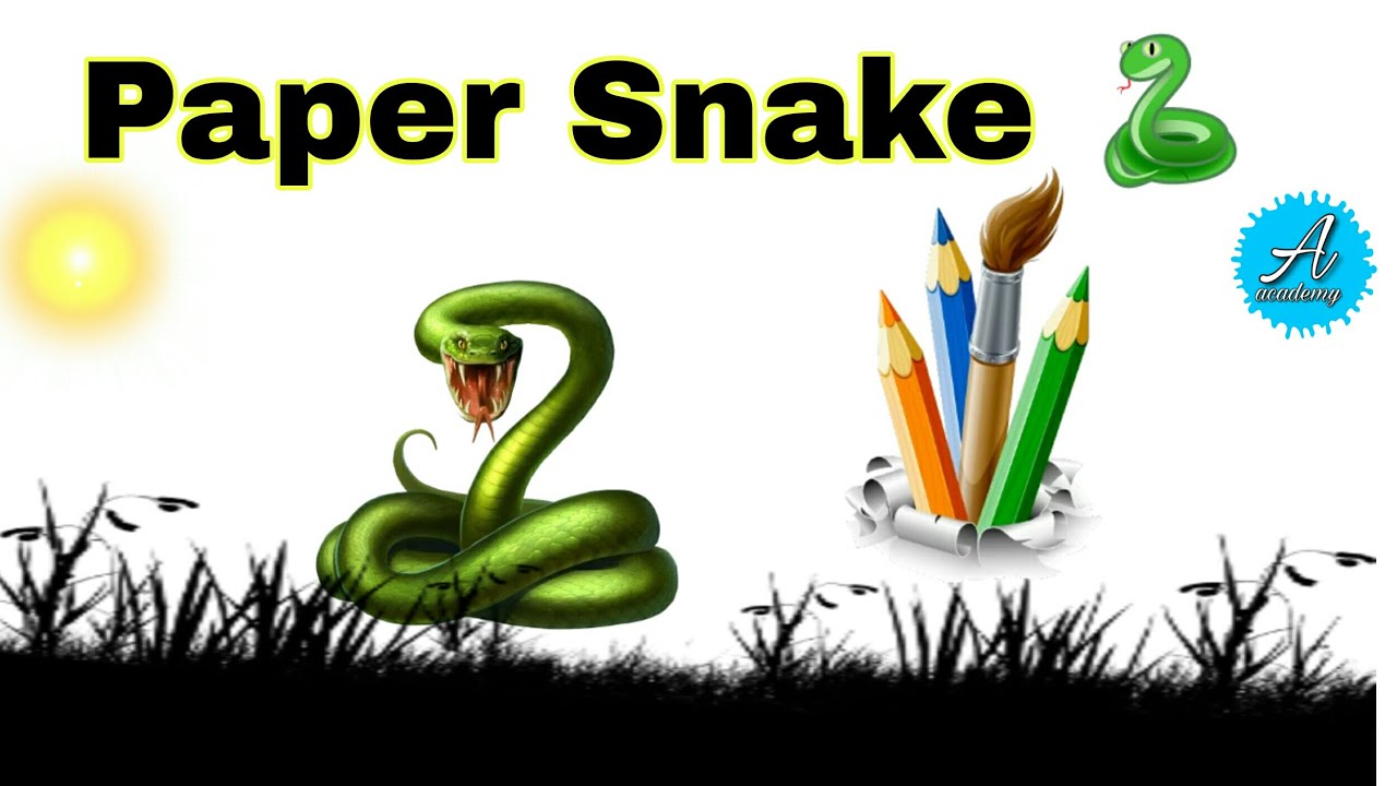 Paper Snake Making || How to Make Paper Snake || Object From S Alphabet ...