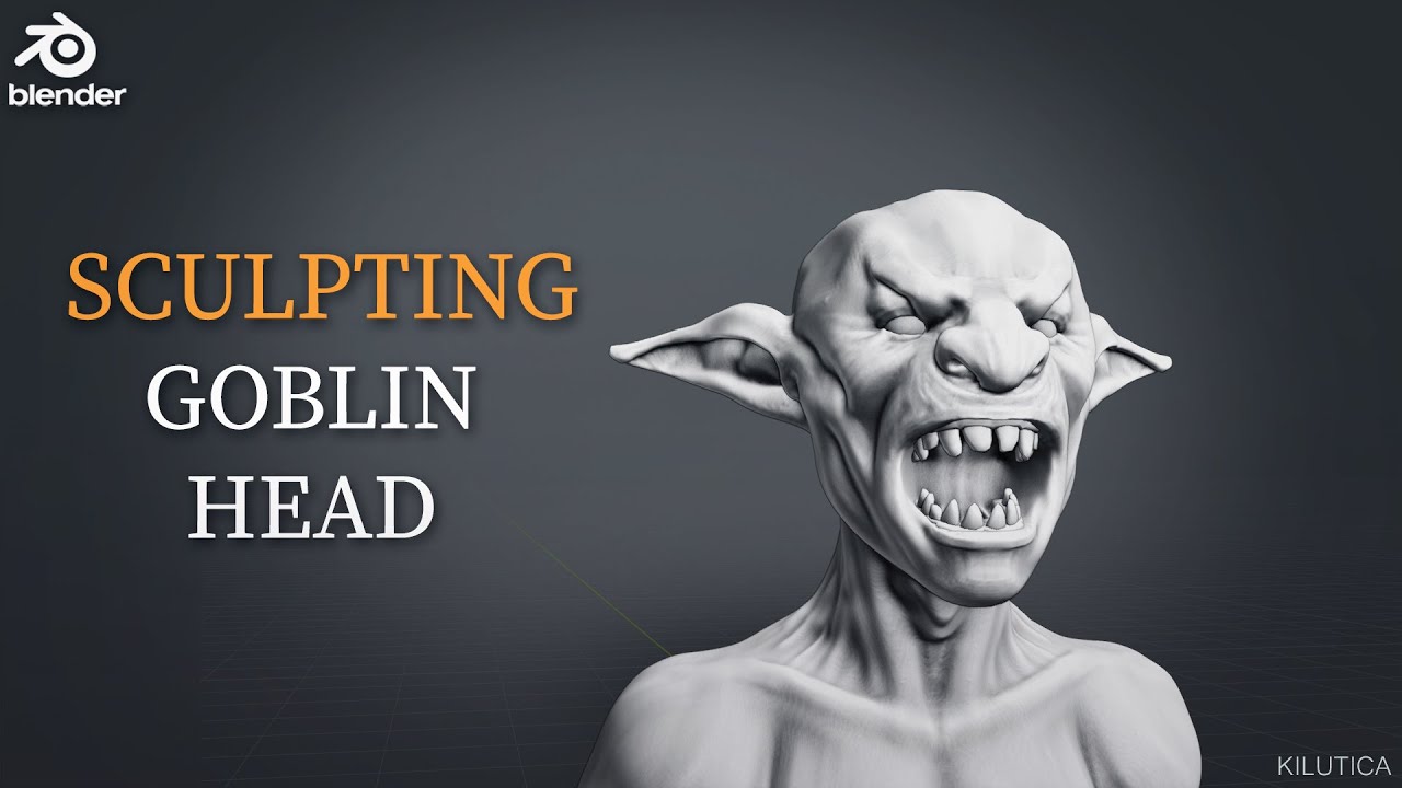 [Blender 4] Goblin head Tutorial | Sculpting - YouTube