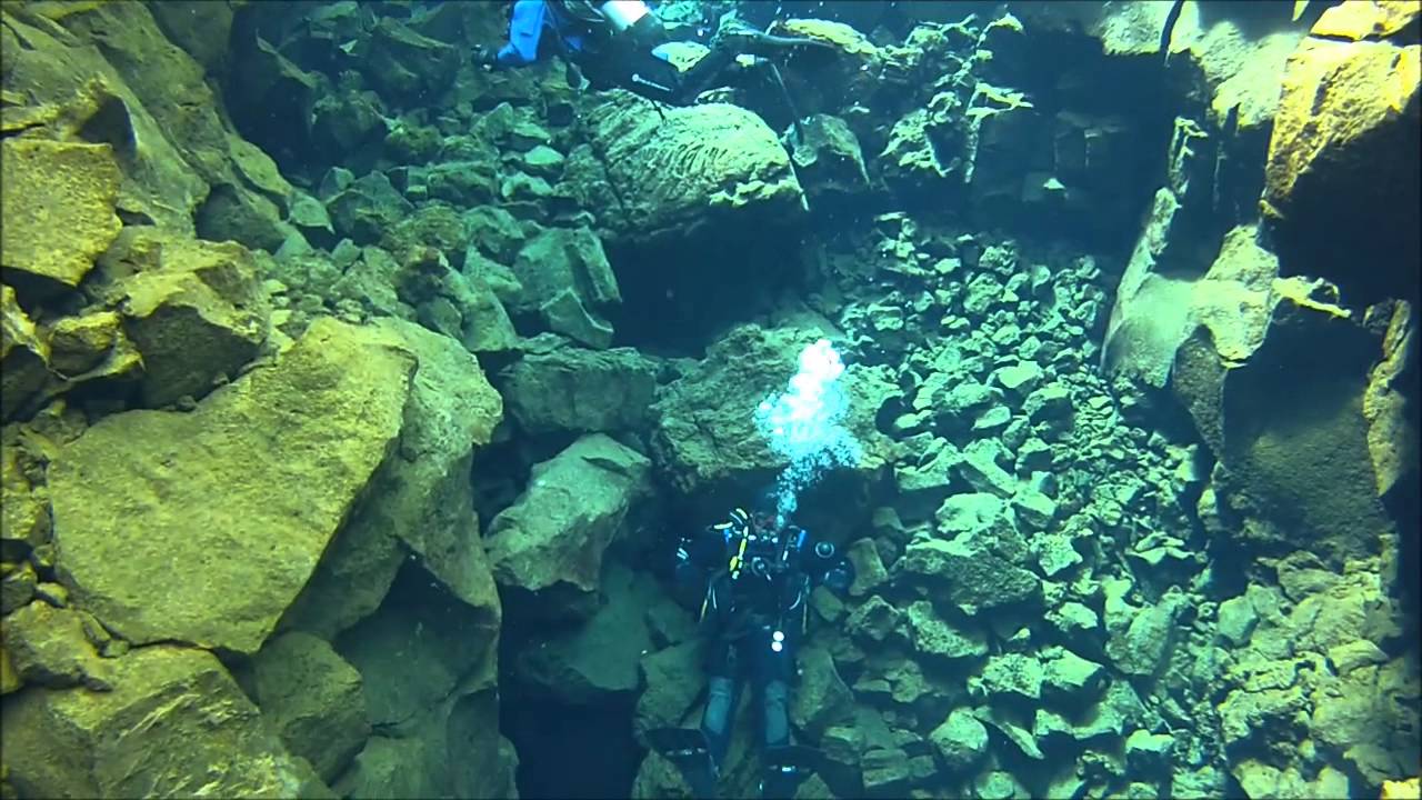 Diving Silfra Rift in Iceland with DIVE.IS - YouTube