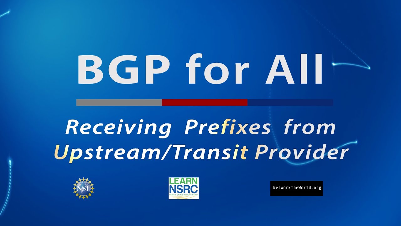 Receiving Prefixes from Upstream--Transit Provider - YouTube