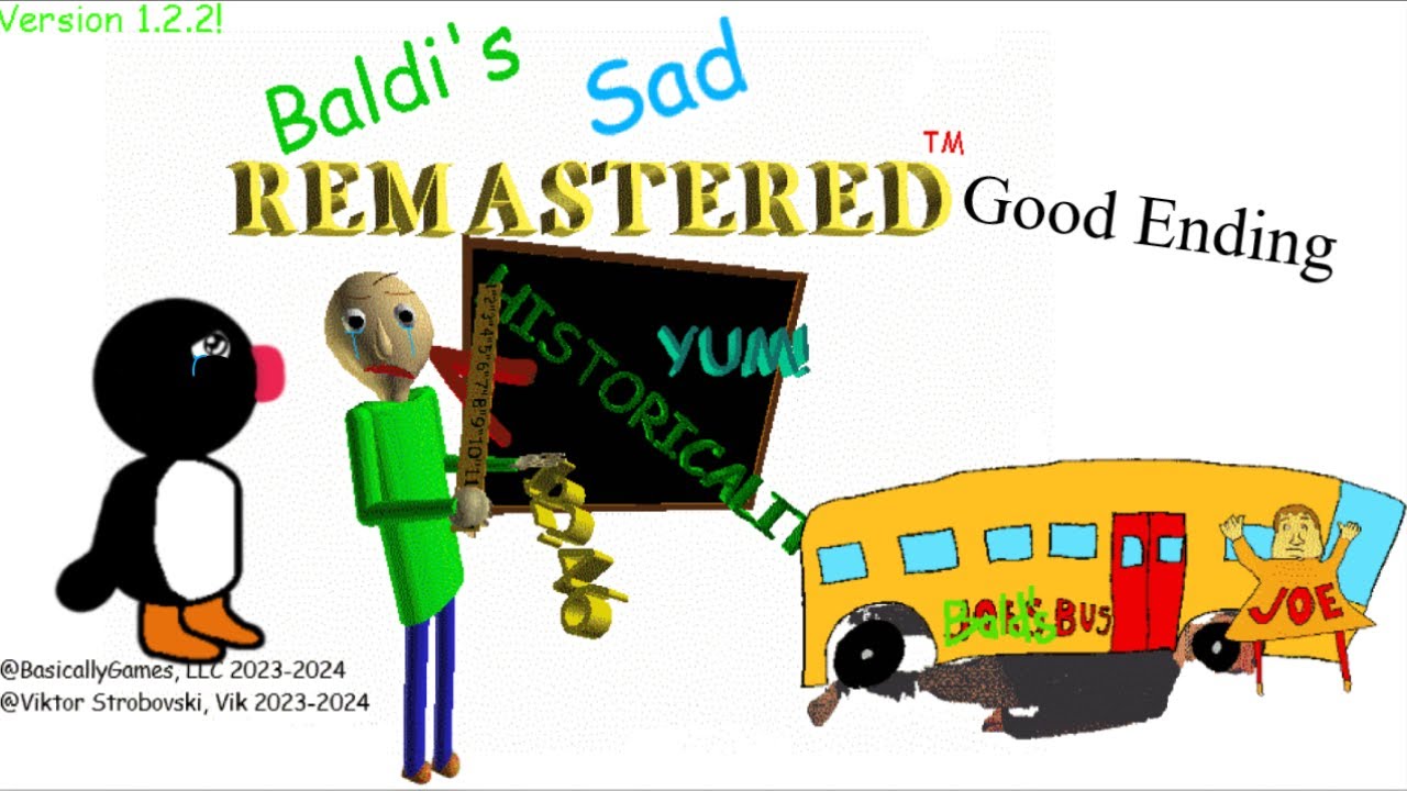 [Secret Good Ending]Baldi's Sad Remastered - YouTube