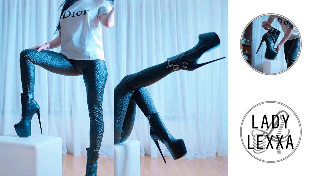 HIGH HEELS HAUL & TRY ON: BLACK MATTE DOUBLE ZIP BELTED ROCKER BOOTS ...