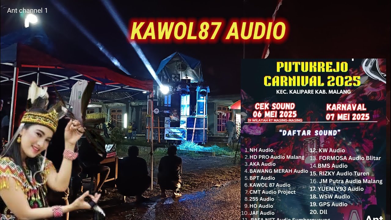 live cek sound kawol 87 karnaval putuk Rejo kec Kalipare - YouTube
