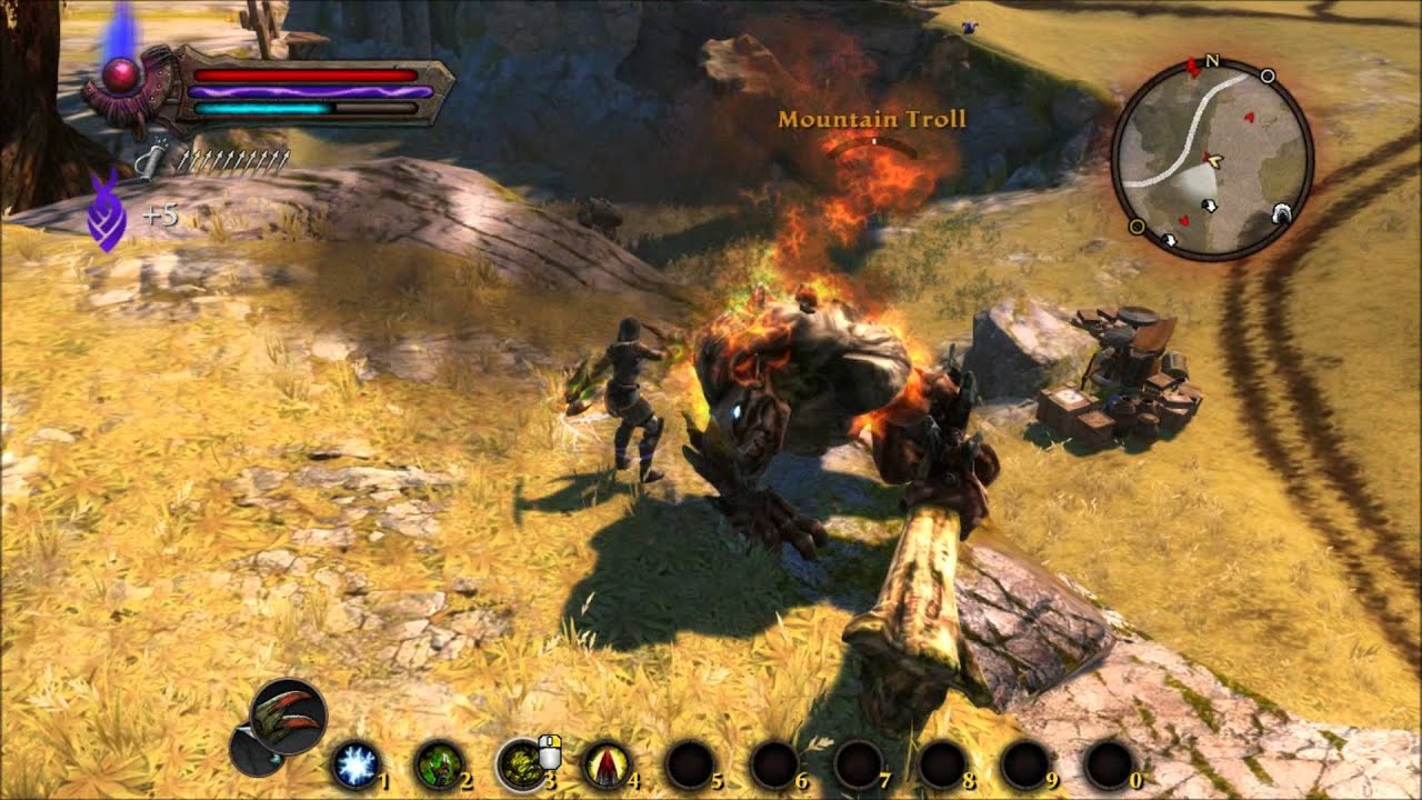 Kingdoms of Amalur: Reckoning - Faeblade/Bow vs Trolls - YouTube
