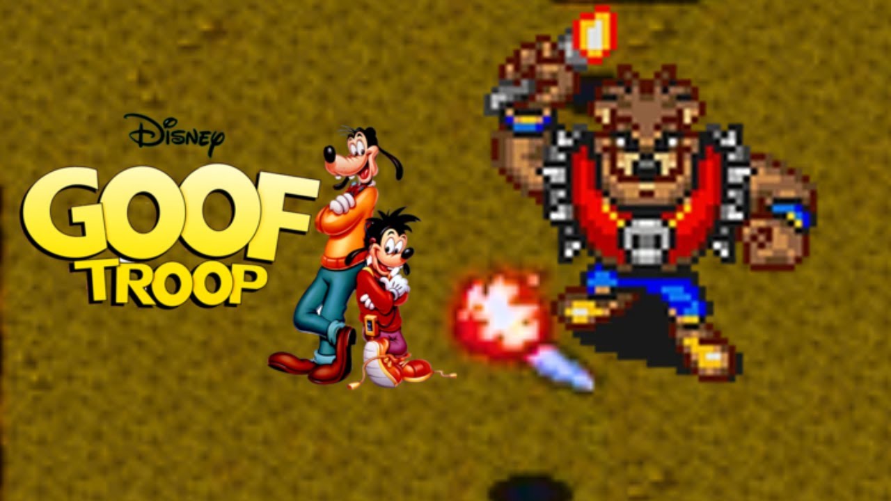Goof Troop - Goofy VS Fire Bug - Village (Stage 2) - (SNES UHD ...