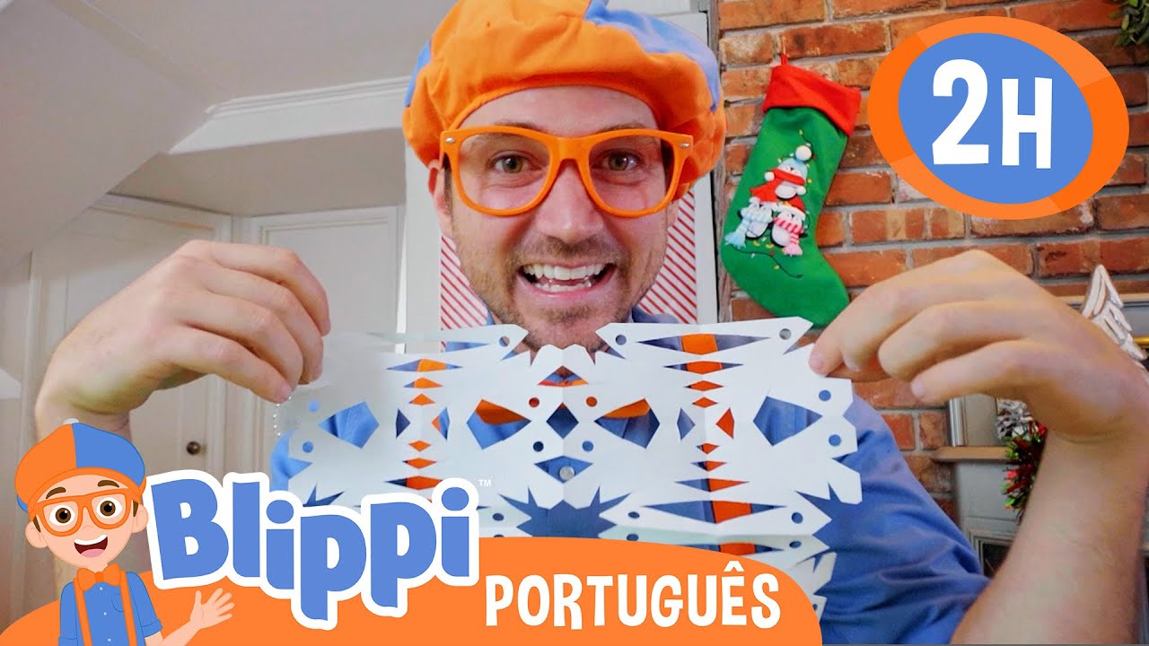 Blippi Cria Decorações de Natal! | 2 HORAS DO BLIPPI BRASIL! | Vídeos ...