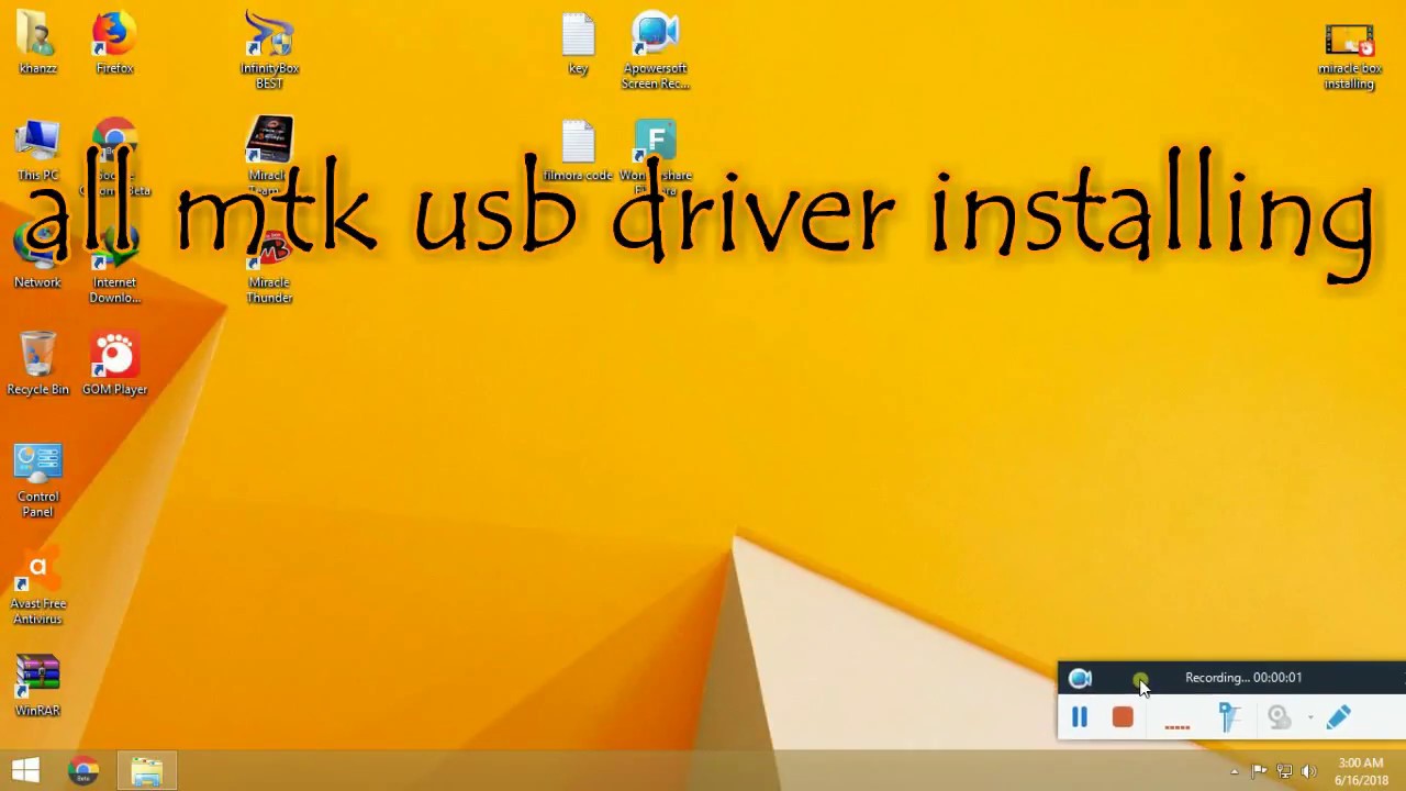 All mtk usb driver installing new 2018 - YouTube