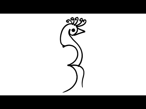 How to do peacock in easy method with OM 🕉 -How to make peacock easy ...