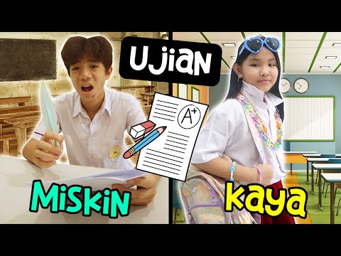 SISWA KAYA VS MISKIN PERGI UJIAN SEKOLAH !! Drama Lucu | CnX Adventurers